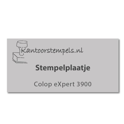 Tekstplaatje Colop eXpert 3900 - Vervang tekstplaatje