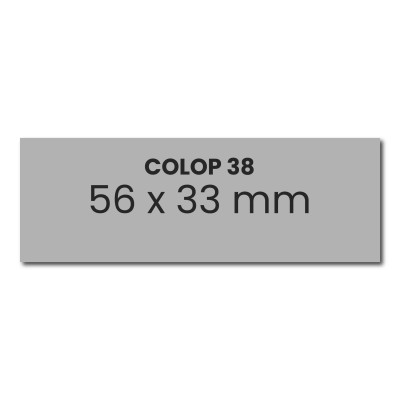 Tekstplaatje Colop Printer 38 - Stempelplaatje Colop 38